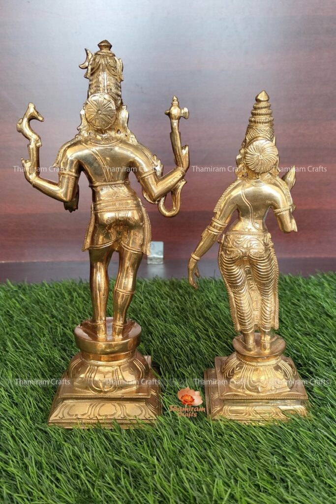 Lord Shiva Parvathi Hindu Deity Statue - thamiramcrafts.com