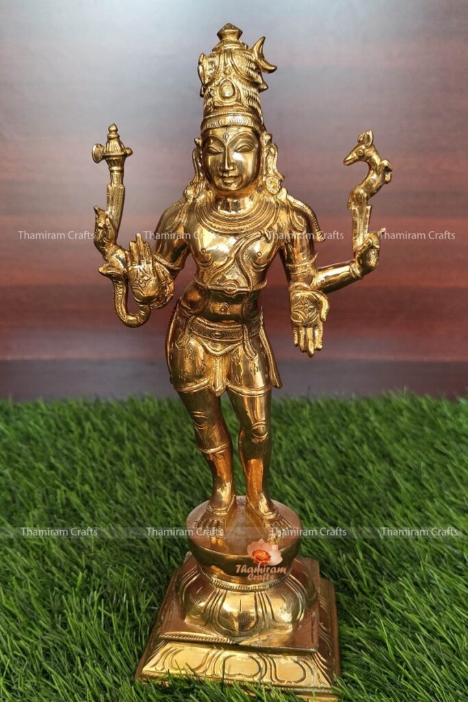 Lord Shiva Parvathi Hindu Deity Statue - thamiramcrafts.com